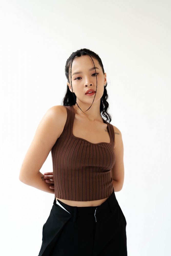 Homer Tank - Brown | Baesic Addict