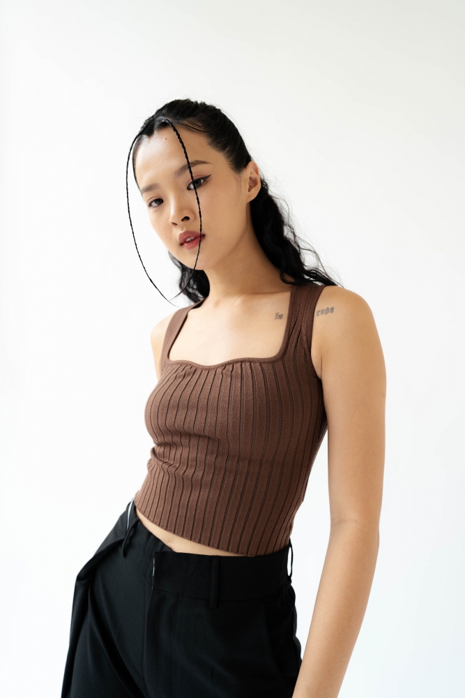 Homer Tank - Brown | Baesic Addict