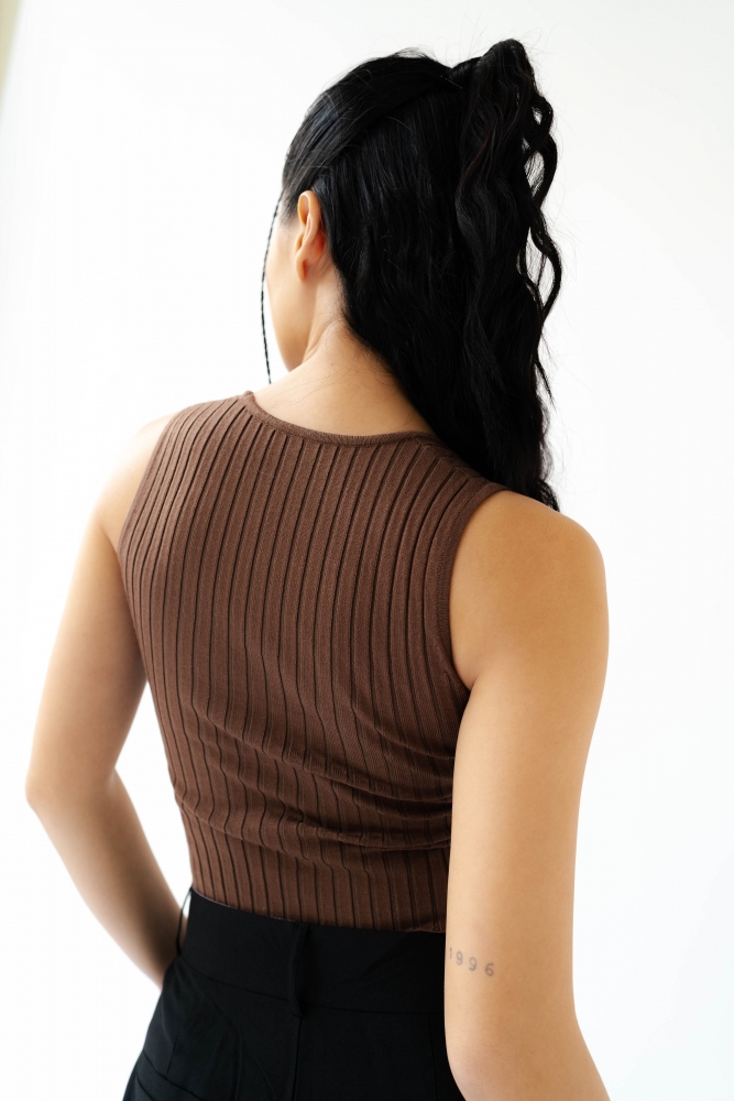 Homer Tank - Brown | Baesic Addict