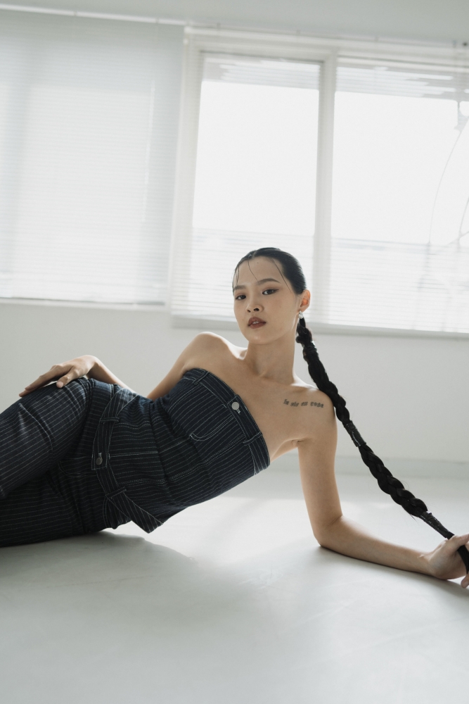 Crossett Top - Denim | Baesic Addict